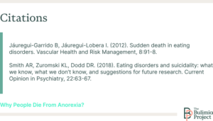 Anorexia Mortality Rates | The Bulimia Project